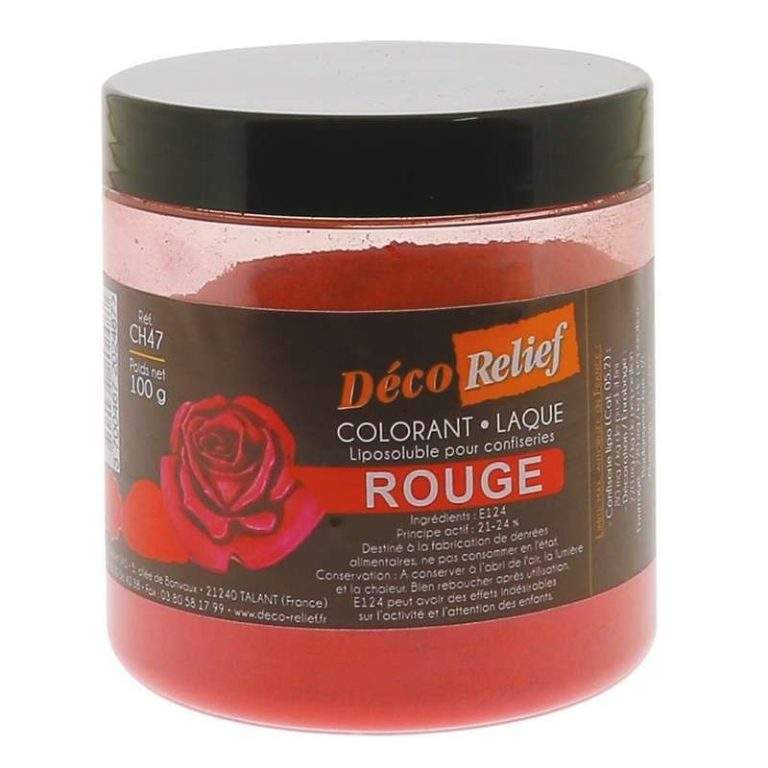 COLORANTE ALIMENTARIO ROJO LIPOSOLUBLE LACA 100 gr – toufood.com